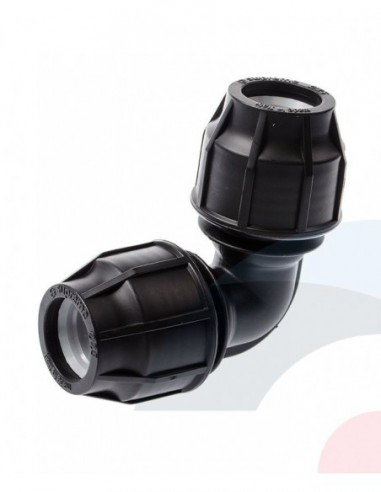 Codo 90° HDPE Compresión PN 16